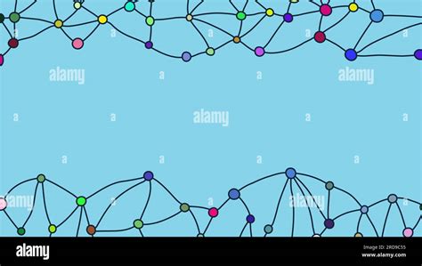 colorful science background hand drawn plexus mesh geometric