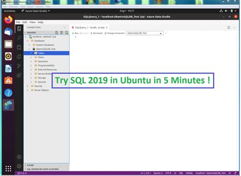 Try Sql 2019 In Ubuntu Desk In 5 Minute Sql Planner Sql Server