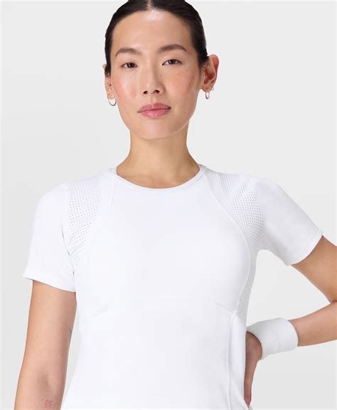 Pro Racket Power T Shirt White Womens T Shirts Sweaty Betty