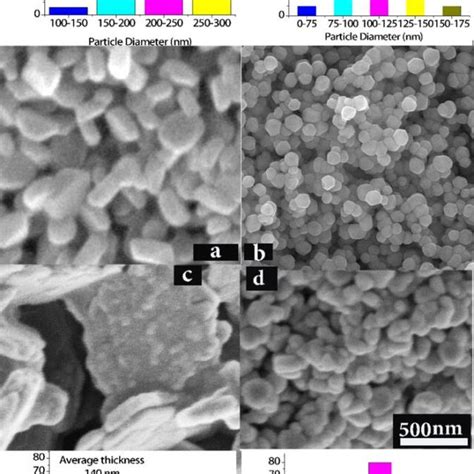 Sem Images And Particle Size Distribution Of Samples Synthesized In The