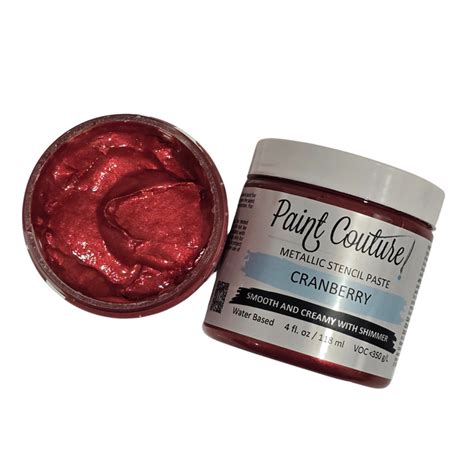 Cranberry Metallic Stencil Paste 333 Vintage Online Store