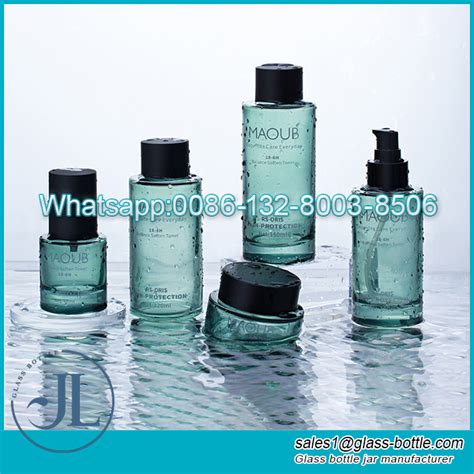 Cosmetic Glass Bottles Jars Set Manufacturers