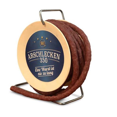 Arschlecken 350 Wursttrommel Pikante Snack Wurst 35 M Lang