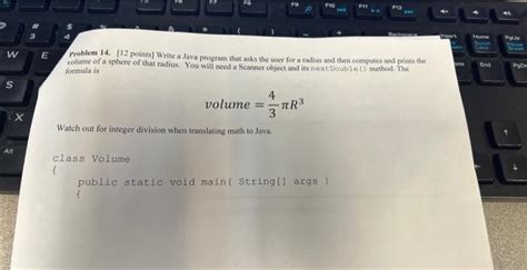 Solved Problem 14 12 Points Write A Java Program That Chegg