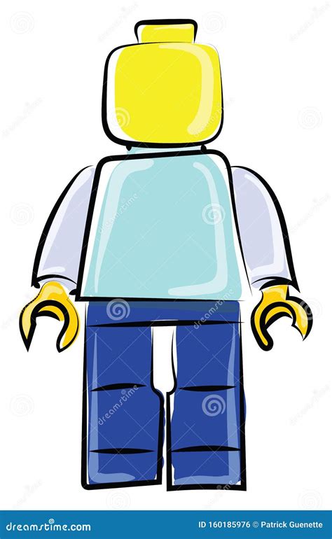 Lego Man Illustration Vector Editorial Photo Illustration Of Fabric