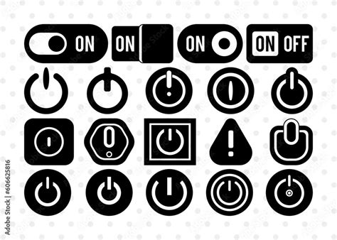 Power Button Svg Power Silhouette On Off Button Svg Power Symbol Svg