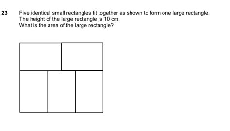 Solved 23 Five Identical Small Rectangles Fit Together As Shown To