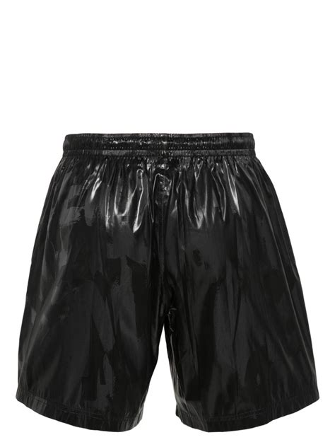 Alexander Mcqueen Graffiti Logo Print Swim Shorts Black Farfetch