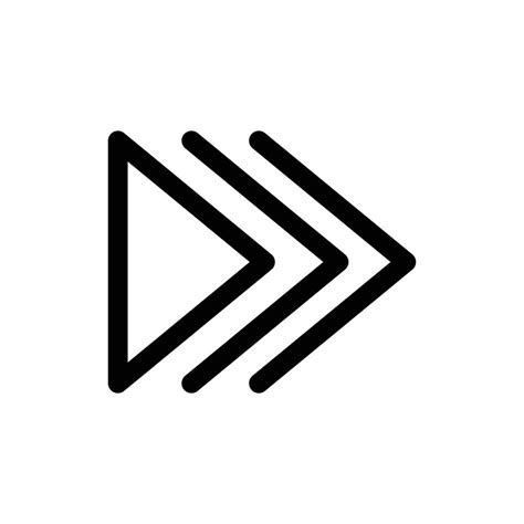 fast forward icon set next arrow button play next pointer button sign