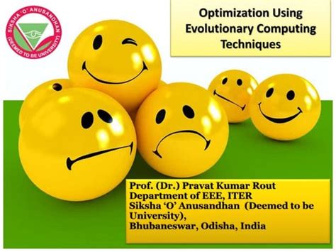 introduction to optimization ppt computing technology and computing