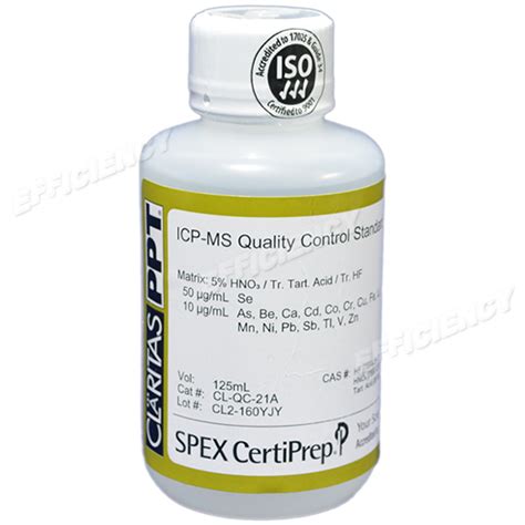 Icp Ms质控标液 美国spex标液 美国spex Certiprep一级代理 效率科技