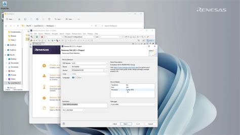 How To Create An Ra Mcu Project Using E Studio Youtube