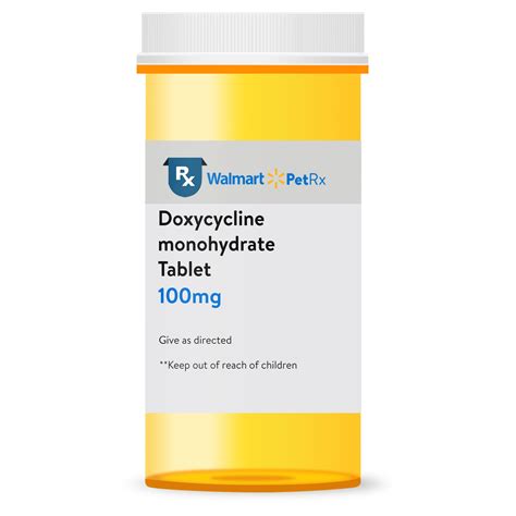 Doxycycline Monohydrate 100mg Tablet 50 Count Hsafsa Eligible