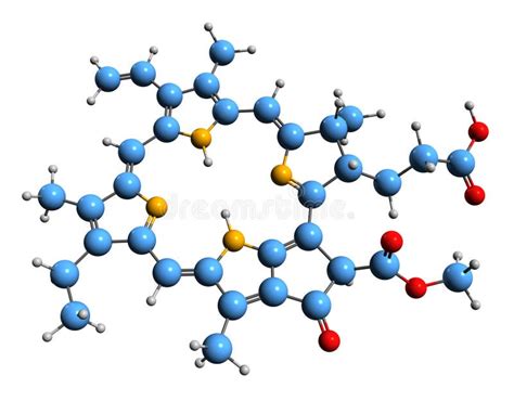 3d Image Of Pheophorbide A Skeletal Formula Stock Illustration Illustration Of Metabolite
