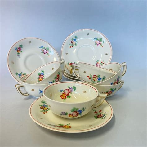 Bernardaud And Co Limoges Cups And Saucers 6 Porcelain Catawiki