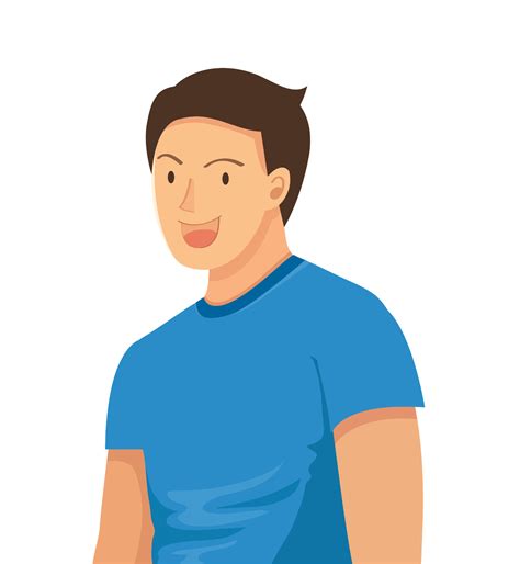 Man With Smile On Face Character 12621381 Png