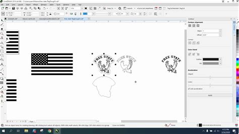 Corel Draw Tips And Tricks Clean Up This Bitmap Logo And Flag Part 2 Youtube