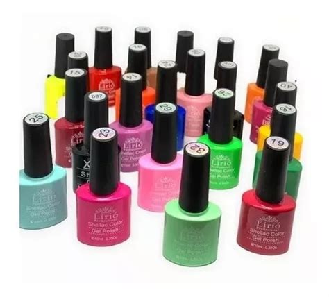 Kit 10 Esmaltes Gel D z lirio bella Rosa Unhas Uv Led Arp1 Frete grátis