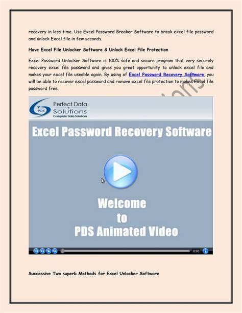 ppt excel password recovery powerpoint presentation free download id 7401377