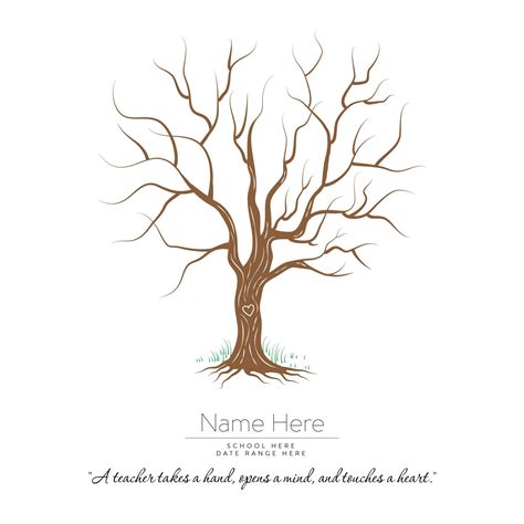Personalized Finger Print Tree Goodbye Retirement T For Teachers