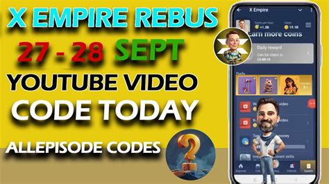 27 28 September All Quests Code X Empire Riddle Of The Day Rebus Of