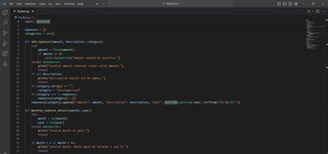Shiva Shankar T S On Linkedin Eductioninternship Pythonprogramming Expensetracker Motioncut