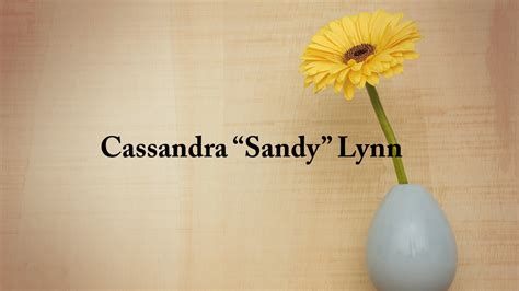 Obituary Cassandra “sandy” Lynn The Cullman Tribune