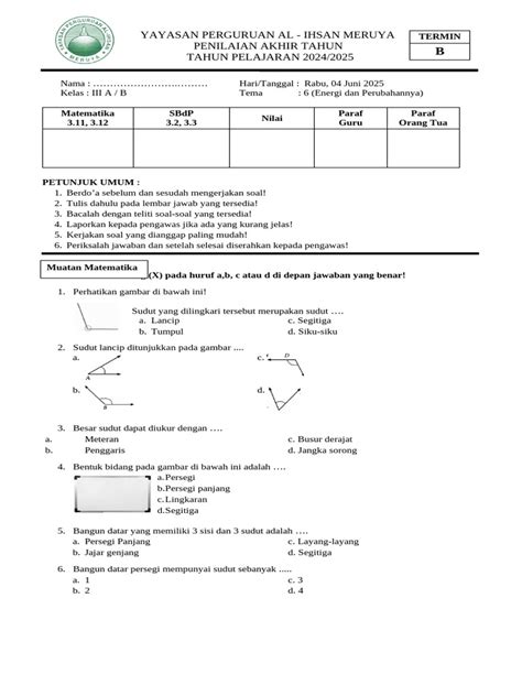 Pat Tema 8 Termin B Smt 2 Pdf