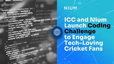 Icc And Nium Launch Coding Challenge To Engage Tech Loving Cricket Fans Nium