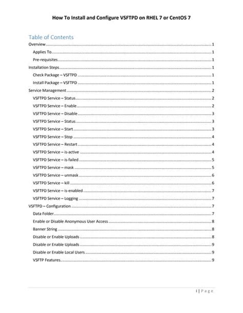 How To Install And Configure Vsftpd On Rhel 7 Or Centos 7 Pdf