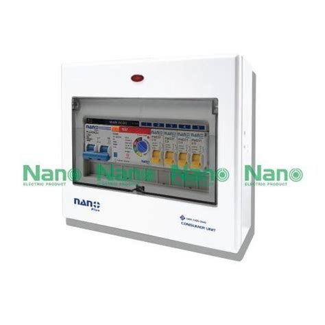 ตู้คอนซูมเมอร์ยูนิต8ช่อง Nano Plus เมนกันดูด Rcboปรับma 32a 50a 63a