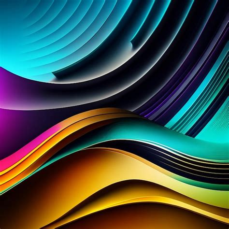 Abstract Wavy Background Texture Premium Ai Generated Image