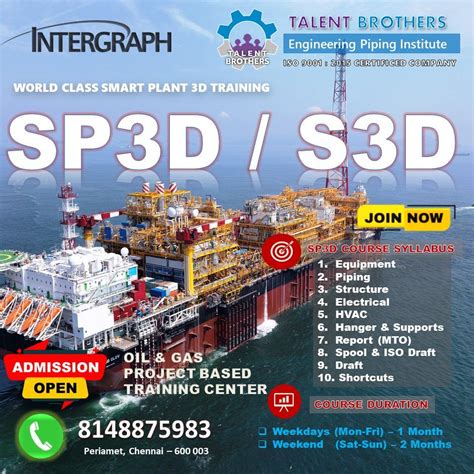 Smart Plant 3d Sp3d Course Training In Chennai 5740 2nd Floor