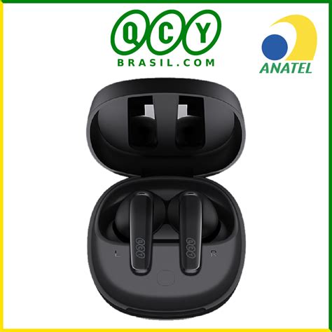 Fone De Ouvido Sem Fio Qcy T13x Enc Bluetooth Tws 53 Ipx5 Preto E Branco