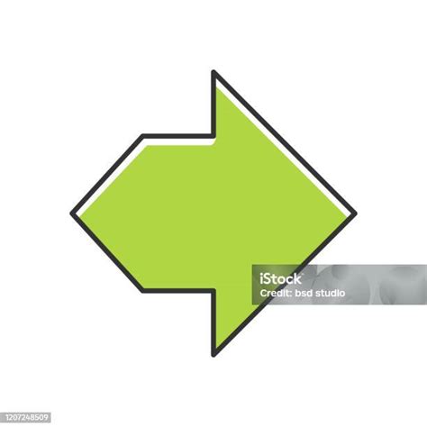 雙綠色箭頭顏色圖示雙向導航箭頭指向游標路徑指示器移動指示符左右箭頭方向運動下一個隔離向量插圖向量圖形及更多互聯網圖片 Istock