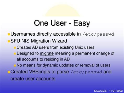 Ppt One User One Password Integrating Unix Accounts And Active