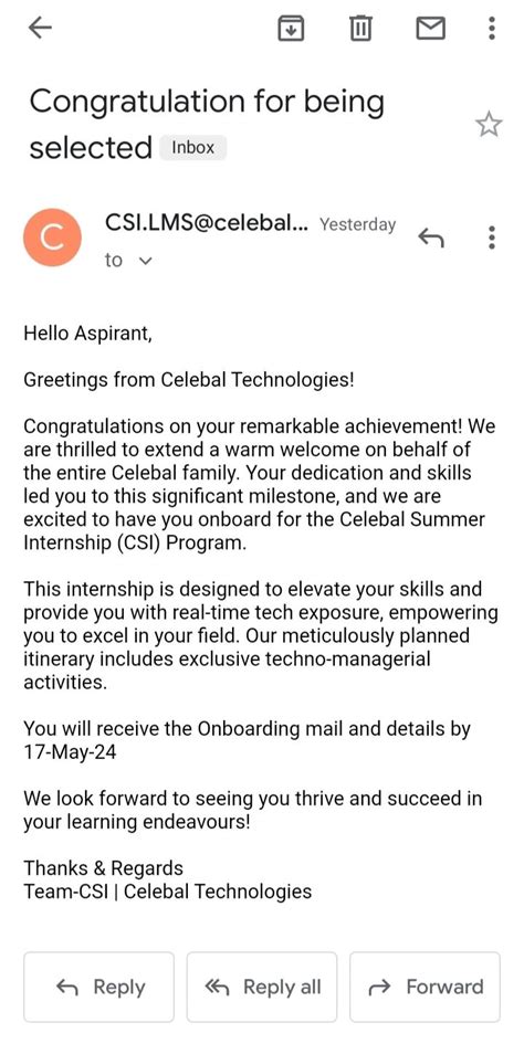 Ujjwal Prajapat On Linkedin Exciting Update I Have Been Selected For