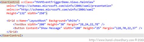 Using Eventtrigger In Xaml For Mvvm No Code Behind Code