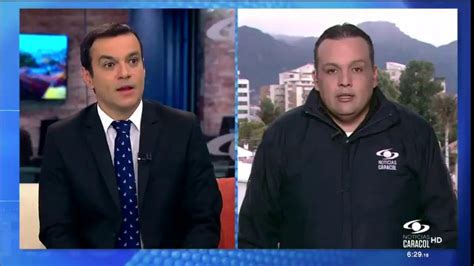 Periodista de Noticias Caracol mostró al aire por equivocación una