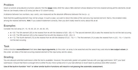 Solved Problem Given A Numeric Array A And A Numeric Value