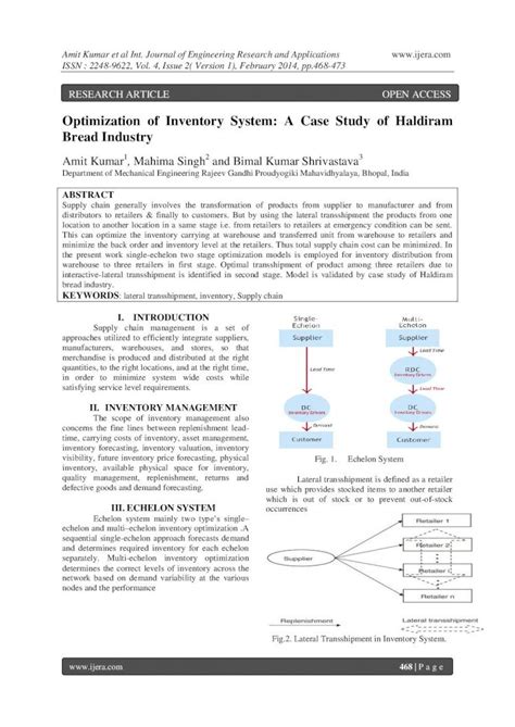 PDF Optimization Of Inventory System A Case Study Of Haldiram BT Pdf