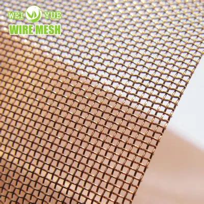 180 200 Mesh Faraday Cage Screen Room Pure Copper Wire Mesh For Emi
