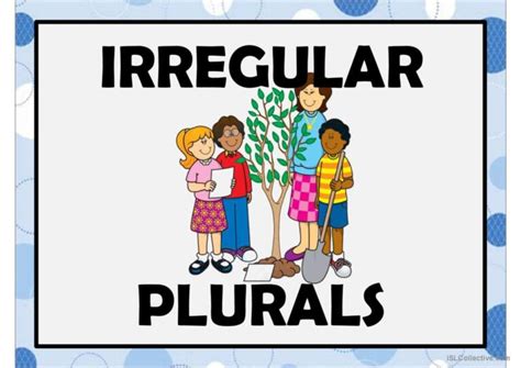 IRREGULAR PLURALS Grammar Guide English ESL Powerpoints