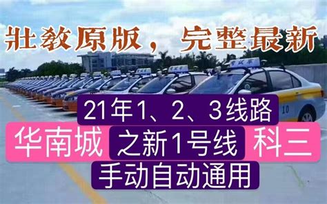 华南城科目三1号线（2021壮哥讲座 逢考必过）深圳平湖华南城考场哔哩哔哩bilibili