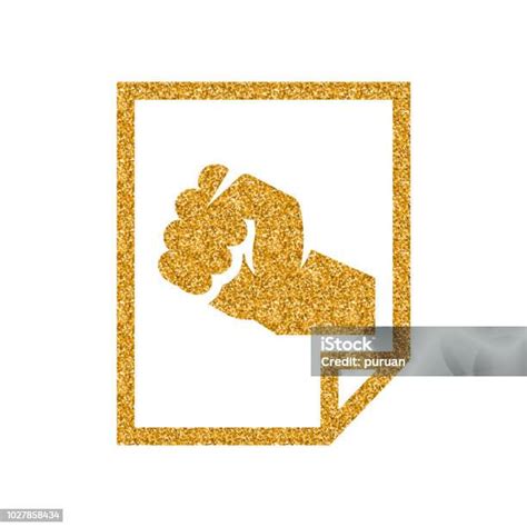 골드 반짝이 아이콘손 주먹 개념에 대한 스톡 벡터 아트 및 기타 이미지 개념 공산주의 군사 Istock