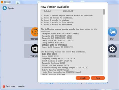 Cg100x V1 5 2 0 And Cg100 Prog Iii V7 0 0 0 Update And Download