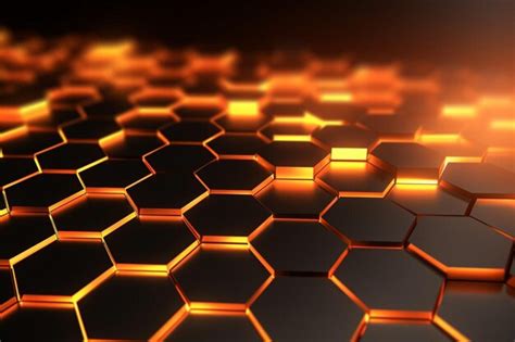 premium photo infinite twisted hexagonal space background