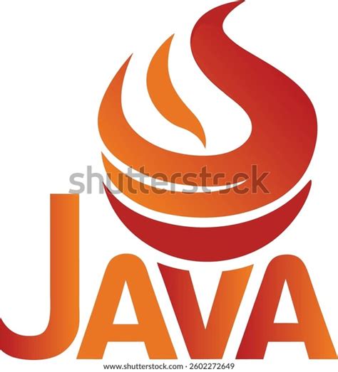 Java Programming Language Logo On White Stock Vector Royalty Free