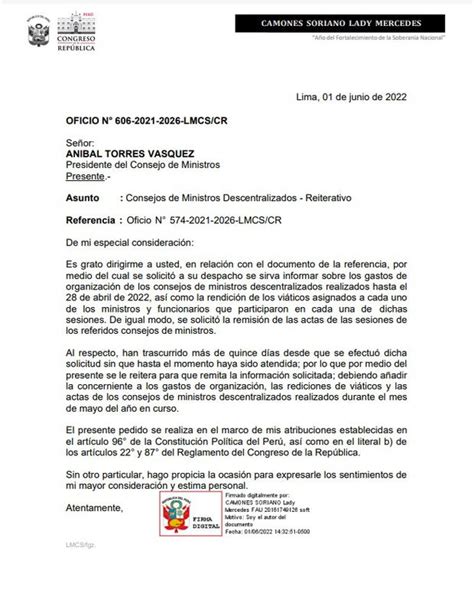 Congreso Solicita Otra Vez A Aníbal Torres Que Informe Sobre Gastos En