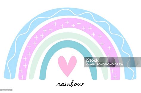 Rainbow Hand Drawn With Vector Stock Illustration Download Image Now